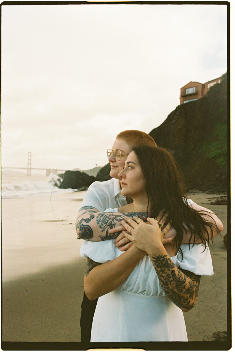Sunrise Engagement Photoshoot at China Beach + Lands End